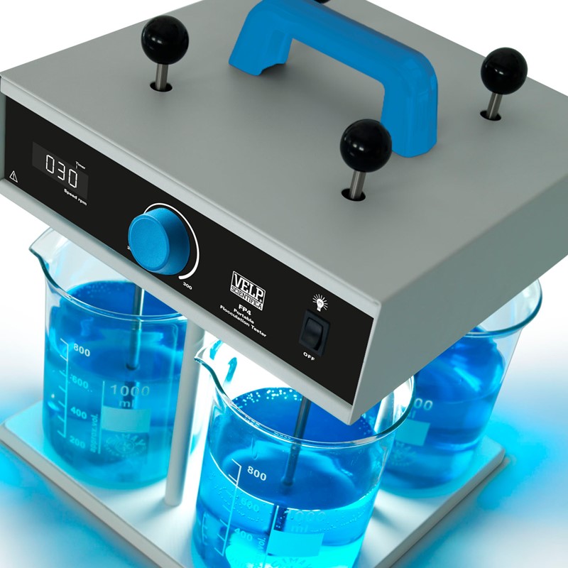 Jar Test/Floculador Portátil FP4 - VELP Scientífica - Standardlab